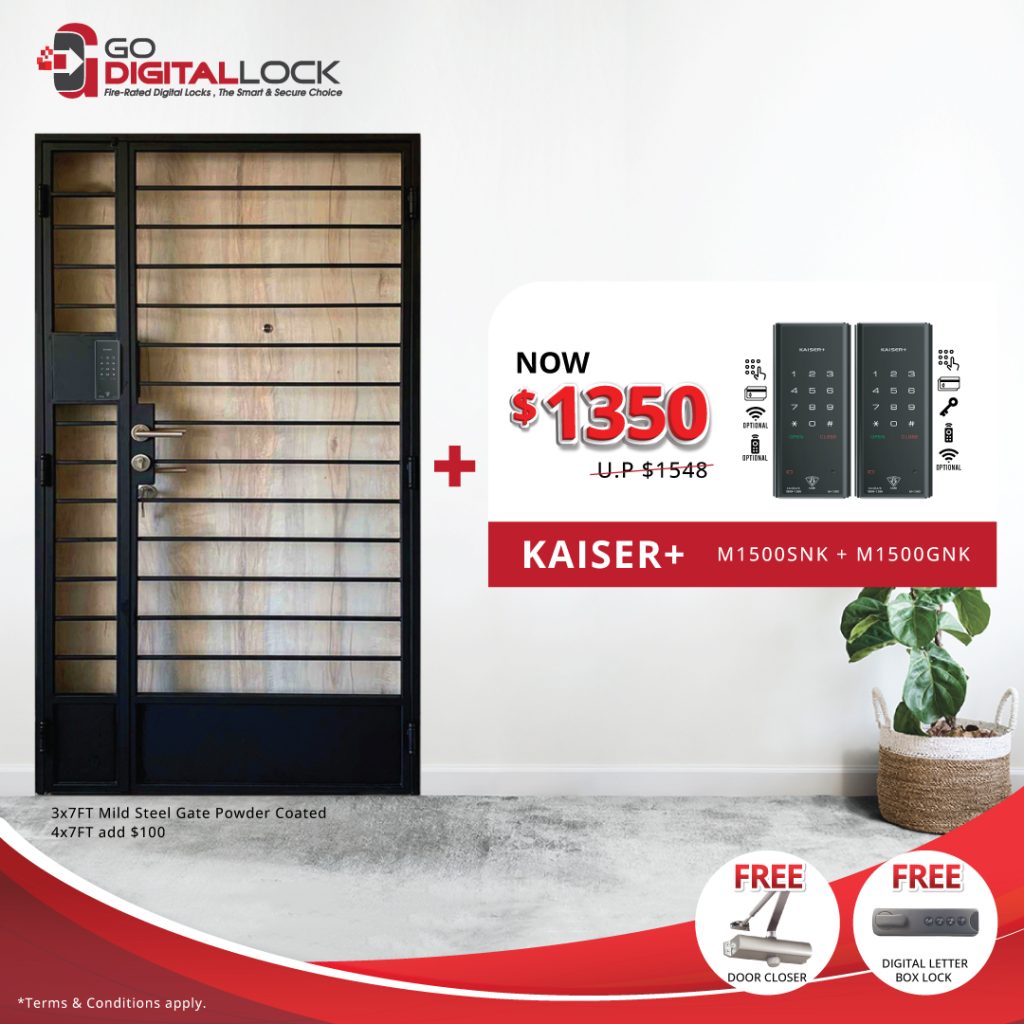 Main Door and Gate Bundle Promotion in Singapore | Go Digital Lock