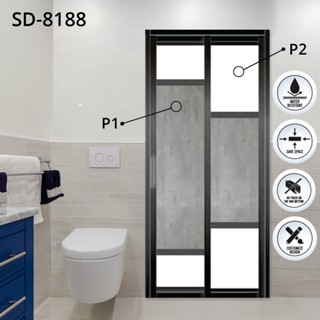 Aluminum slide and swing door singapore-sd-8178 | Toilet Door SG