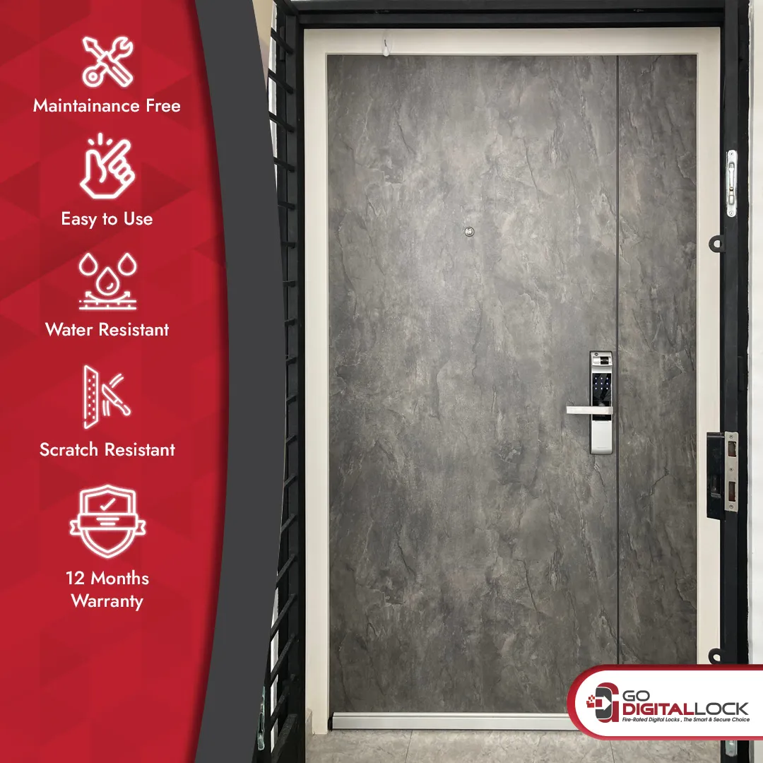 HDB Laminate Fire rated Main Door Manufacturer and Supplier